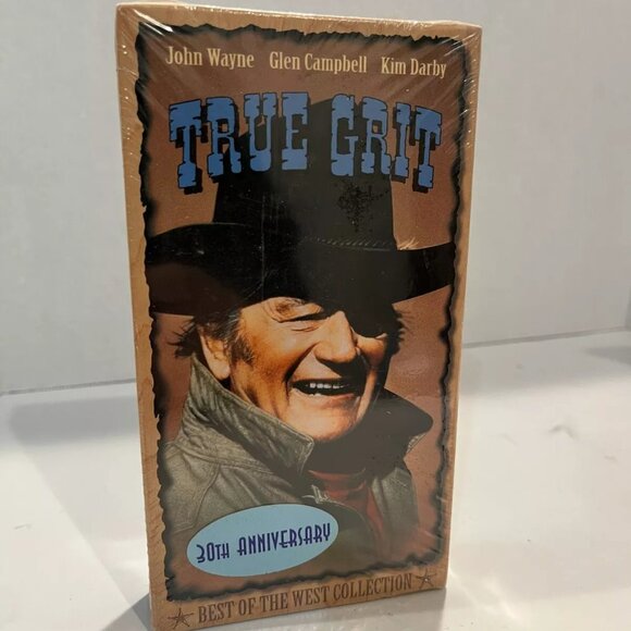 Media | True Grit 3th Anniversary John Wayne Sealed Vhs Tape Unopened ...